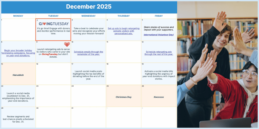 The nonprofit fundraising calendar for maximizing EOY donations
